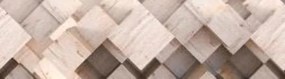 AG Design Samolepící bordura - Dřevěné krychle, 13,8cm x 5m,  WB 8210