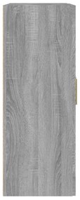 Petromila Nástěnná skříňka šedá sonoma 69,5x32,5x90 cm kompozitní dřevo