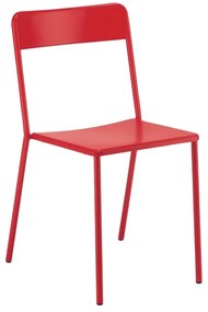 OnaDnes -20% Červená kovová zahradní židle COLOS C 1.1/1