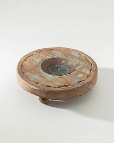 Svíčka podstavec Rustic Flame 15 cm