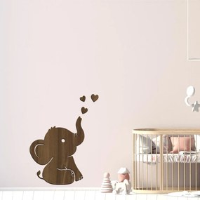 dřevo života Dřevěná dekorace BABY SLON Zvolte barvu dekoru: Ořech, Rozměry šxv (cm): 60x76