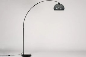Stojací oblouková lampa Adamo Deep Grey Smoke