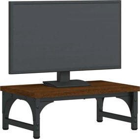 vidaXL Stojan na monitor 37 x 23 x 14 cm kompozitní dřevo [833998] Barva: kouřový dub