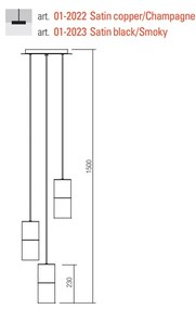 Redo Závěsné svítidlo IWI ø 32 cm Barva: Černá