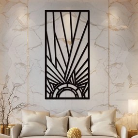 dřevo života Dřevěný panel GATSBY VI Zvolte rozměr (cm): 47x95, Zvolte barvu dekoru: Černá