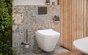 BISK Erga FOR YOU, 2-háček na ručníky, černá matná, ERG-08257