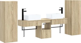 Sada koupelnového nábytku 5 ks Dub sonoma 33 x 34,5 x 100 cm 3405975
