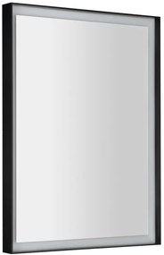 Sapho Sapho, SORT zrcadlo s LED osvětlením 60x80cm, bezdotykový IR senzor, 2700-6500K, černá mat, ST080S