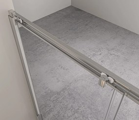 Erga Alpine, posuvné sprchové dveře do otvoru 140x195 cm, 6mm čiré sklo, chromový profil, ERG-V02-ALPINE-D140-CR