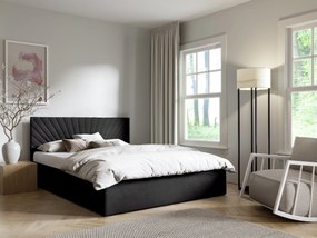 Eka Čalouněná postel AFRODITE 120x200 cm Barva látky Trinity: Hořčicová (Trinity 2326), Úložný prostor: Bez úložného prostoru