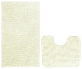 AmeliaHome Sada koupelnových předložek Bati bílá, 2 ks 50 x 80 cm, 40 x 50 cm