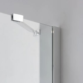 BPS-koupelny Čtvrtkruhový sprchový kout HYD-RK92 90x90 chrom/transparent - bez vaničky