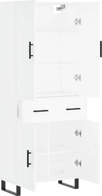 Skříň highboard bílá 69,5 x 34 x 180 cm kompozitní dřevo 3198169