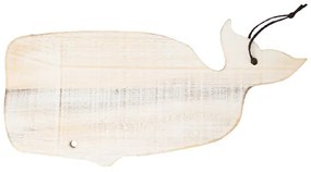T&G WoodWare TaG WOODWARE Prkénko Velryba OCEAN, 38x19x1,5cm, akát, bílá patina