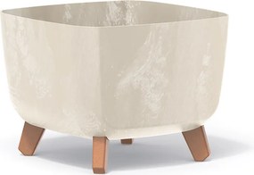PRO Květináč GRACIA SQUARE BETON EFFECT 39cm pískový