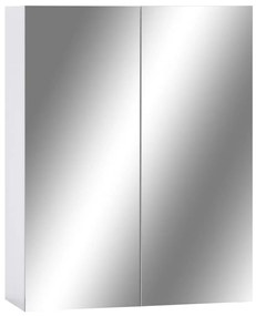 vidaXL 323607 Marketos Bathroom Mirror Cabinet White 60x15x75 cm MDF