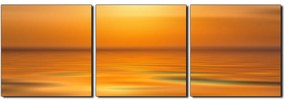 Obraz na plátně - Klidné moře při západu slunce - panoráma 5280B (150x50 cm)