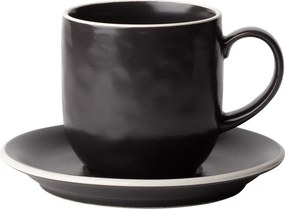 Sada šálků 12 ks — Elements Yin & Yang black - W0227