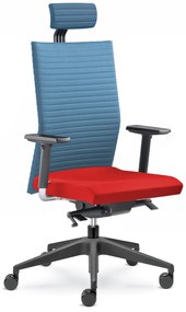 LD seating Element 435-SYS - Kancelářská židle  - modrá/červená