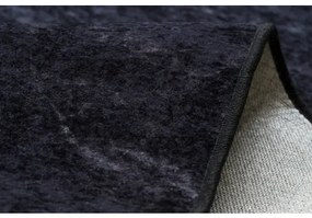 MIRO 52025.802 mycí kobereček Mramor, geometrická protiskluz černý velikost 160x220 cm | krásné koberce cz