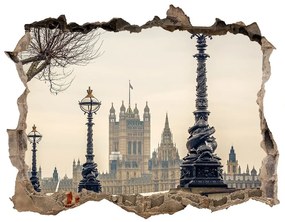 Wallmuralia Fototapeta díra na zeď 3D Londýn podzim 95x64 cm