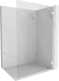 Mexen Lunar L, sprchová stěna pravá 60 x 200 cm, 8mm čiré sklo, bílý profil, 830L-060-000-20-00-P