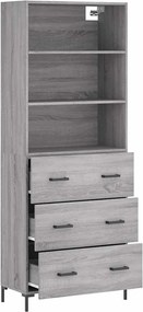 Skříň highboard šedá sonoma 69,5 x 34 x 180 cm kompozitní dřevo 3189387