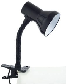 ACA DECOR Retro stolní lampa s klipem PAVLOVA, černá barva