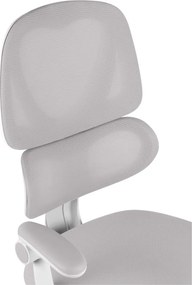 Dětská otočná židle Neoseat JUNI 023 — látka, pratelný potah, šedá