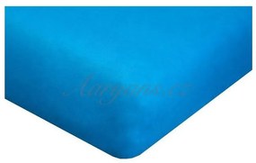 Aaryans Jersey prostěradlo azurově modré Rozměry: 160x200 cm