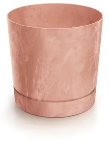 PROSPERPLAST Květináč - TUBO P Beton Effect Průměr: 33,8 cm, Barva: marengo