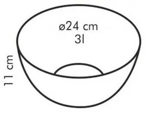 Tescoma Skleněná mísa GIRO 24 cm 389224