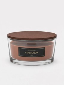Sinsay - Vonná svíčka s dřevěným knotem Cinnamon - béžová