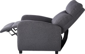 Relaxační křeslo Igor rozkládací tmavě šedé
