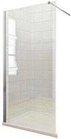 Sprchová zástěna WALK-IN Soft 100 x 195 chromový profil