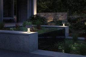 Paulmann 94503 Concrea, betonový venkovní květináč s osvěltením LED 5,5W 3 000K, výška 25,8cm, IP65
