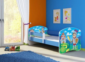 Dětská postel - Rytíř 2 180x80 cm modrá