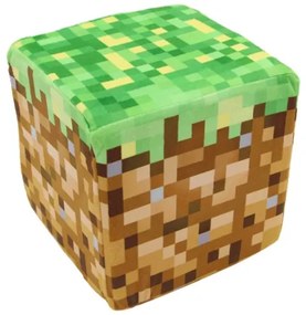 Minecraft plyšová kostka 10 cm, 20 cm, 30 cm Motiv: 30 x 30 cm, Velikost: Trávník