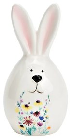 Bílý porcelánový zajíček BUNNY FLOWER