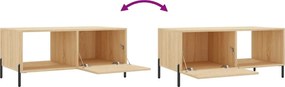 vidaXL Konferenční stolek 90 x 50 x 40 cm kompozitní dřevo [829223] Barva: bílá s vysokým leskem