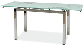 Casarredo Jídelní stůl GODY 110(170)x74 bílá/chróm