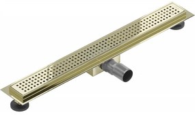 Mexen Flat M08 nerezový sprchový žlab 50 cm, zlatá, 1525050-15