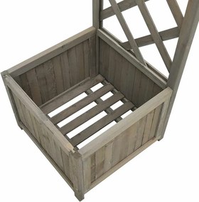 Zahradní pergola s truhlíky šedá masivní jedle 316392