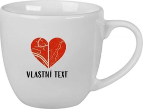Personalizovaný keramický hrníček 400 ml - Dvě místa, jedno srdce