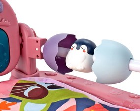 Creative Corner Vzdělávací podložka s klavírem a chrastítky růžová
