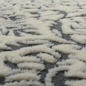 Tutumi Barcelona, ​​plyšový 3D koberec 140x200cm, šedá, SHG-04004