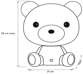 Lucide 71590/03/31 - LED Stmívatelná dětská noční lampička DODO LED/3W/230V