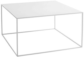 Nordic Design Bílý kovový konferenční stolek Moreno 80 x 80 cm