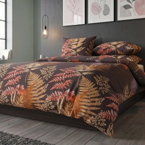 Saténové povlečení LUXURY COLLECTION KAPRADÍ hnědé - 1x 140/220, 1x 70/90cm