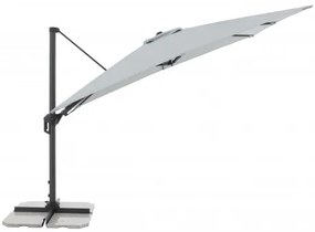 Moderní slunečník s boční nohou Doppler ACTIVE 310 x 210 cm - světle šedý